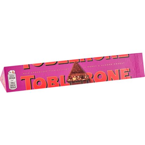 Шоколад «toblerone молочный с изюмом орехами и медовой нугой 100 г купить в Минске недорого