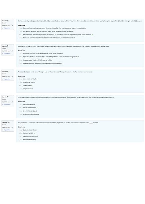 Week 3 Quiz Answers To The Online Quiz For Week 3 Lectures 5 And 6