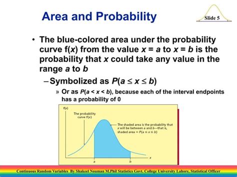 continous random variable pptx physics science