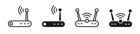 premium vector wifi router icon set wifi icon modem vector icons