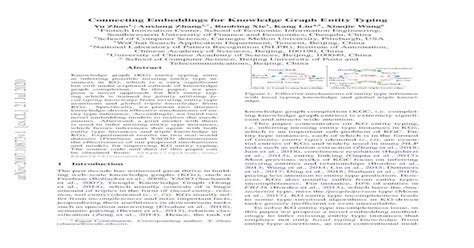 Pdf Connecting Embeddings For Knowledge Graph Entity Typing · 2020 7 22 · Connecting