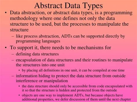Ppt Abstract Data Types Powerpoint Presentation Free Download Id3928605