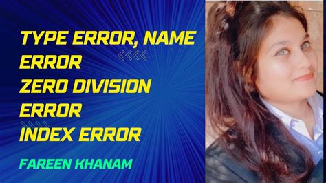 Chapter 1 Exception Handling Error Type Error Name Error Zero
