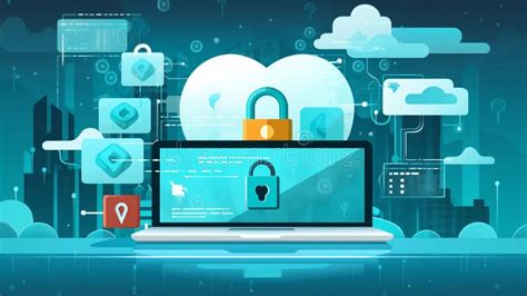 Protecting Digital Privacy The Significance Of World Data Protection Da Stock Illustration