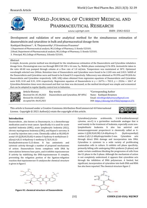 Pdf Development And Validation Of New Analytical Method For The Simultaneous Estimation Of