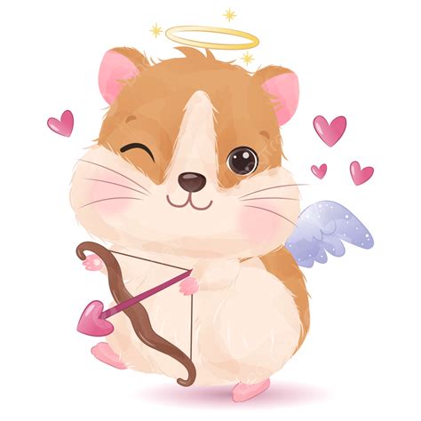 귀여운 햄스터 일러스트 레이 션 햄스터 클립 아트 햄스터 그림 작은 햄스터 Png 일러스트 및 벡터 에 대한 무료 다운로드 Pngtree