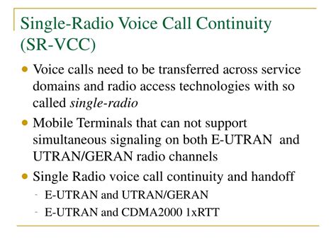 PPT Voice Call Handover Mechanisms In Next Generation GPP Systems PowerPoint Presentation