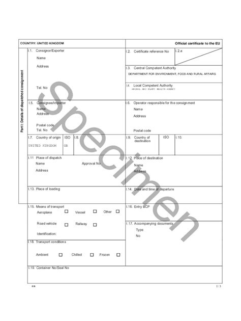 Fillable Online Get An Export Health Certificate Gov Uk Fax Email Print Pdffiller
