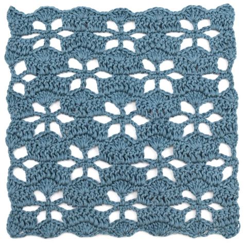 Openwork Crochet Star Stitch Free Pattern Zamiguz
