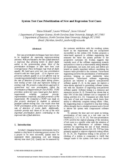 System Test Case Prioritization Of New And Regression Test Cases
