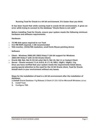 Toad For Oracle 11g 64 Bit PDF