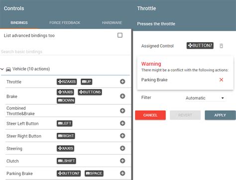 Different Controller Presets Beamng