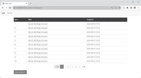 3 02 페이징 기능 추가하기 점프 투 스프링부트