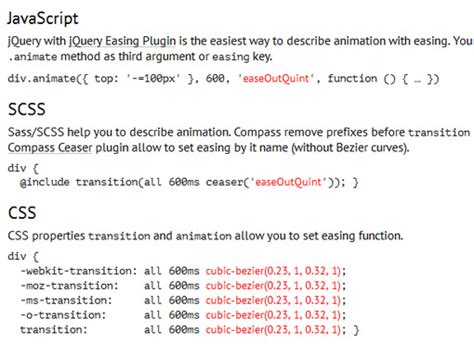 Easings JQuery Easing Plugin Per Animazioni CSS3 JuliusDesign