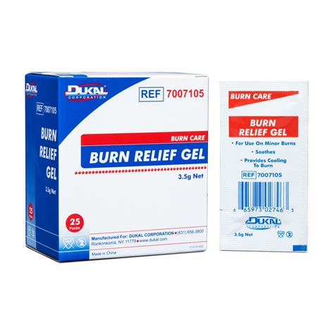 Sterile Burn Relief Gel Misupplies