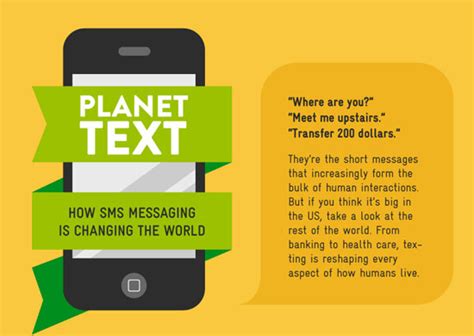 Infographic How SMS Messaging Is Changing The World