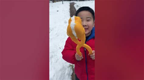 눈으로 만든 오리와 눈사람 ☃️🐤 Youtube