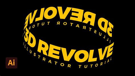 How To Create 3d Text Effect In Illustrator Youtube