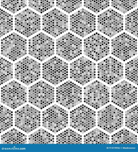 Seamless Hexagon Pattern Stock Vector Illustration Of Pattern 91419956