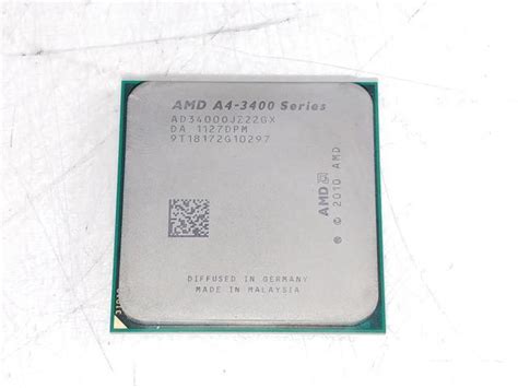 Used Very Good Amd A4 3400 A Series Apu Llano Dual Core 2 7 Ghz Socket Fm1 65w Amd Radeon