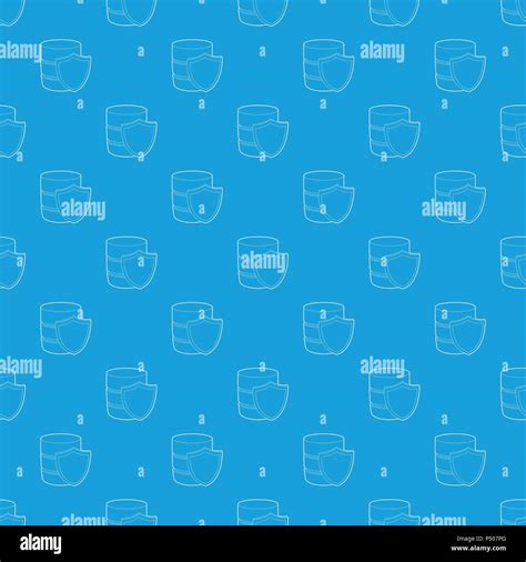 Safe Database Pattern Vector Seamless Blue Stock Vector Image And Art Alamy