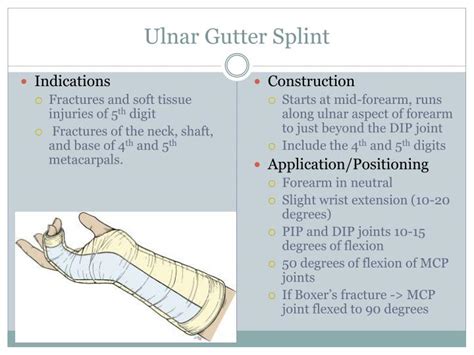 What Is An Ulnar Gutter Splint At Latoya Johnson Blog