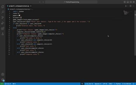 Yash Garg On Linkedin Python Rockpaperscissor Codsoft Internship Programming Development