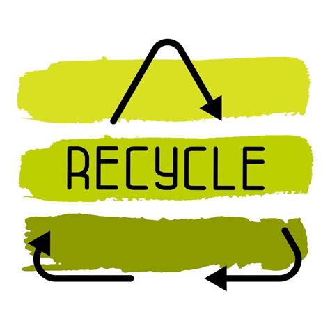 Ecological Recycling Symbols Environmental Triangle Symbol On Three