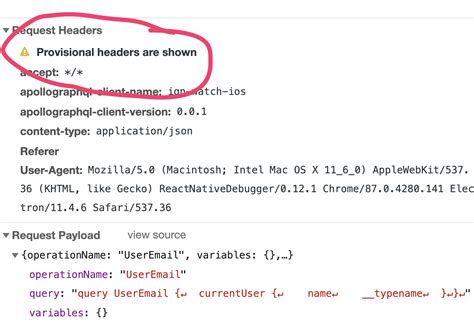 Apollo Graphql Requests Provisional Headers Are Shown Issue 660