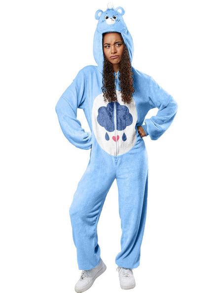 Womens Blue Grumpy Bear Carebear Costume