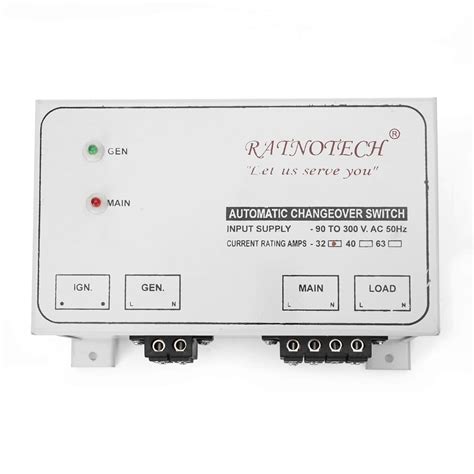 Ratnotech Automatic Changeover Switch Amps Automatic Changeover With Single Phase Amazon In