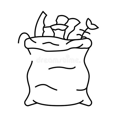 Source Separation Line Icon Vector Illustration Stock Vector Illustration Of Sorting Garbage