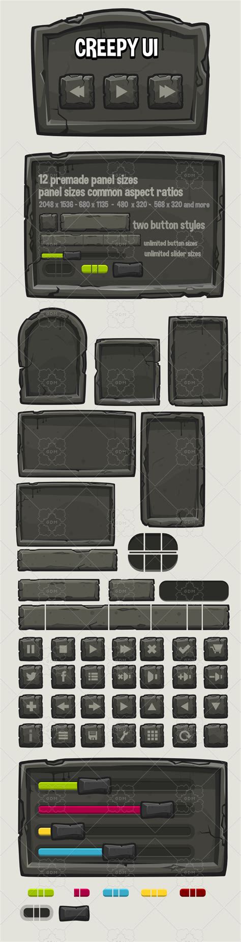 Creepy Userinterface Gamedev Market