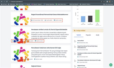Bug Error Tema Esensi Artikel Home Posisi Tidak Pada Tempatnya Issue OpenSID OpenSID