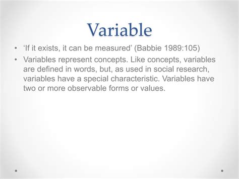 Variables And Concepts Ppt Science