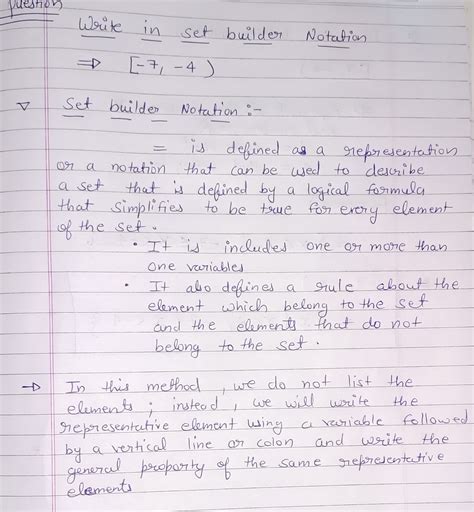 Solved 7 4 In Set Builder Notation Course Hero