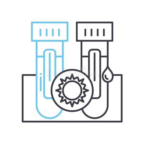 Analyses Line Icon Outline Symbol Vector Illustration Concept Sign