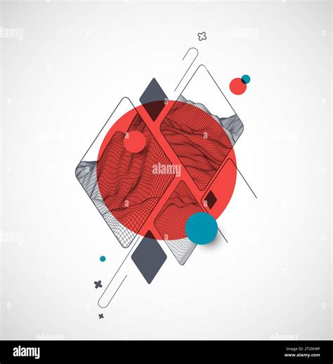 Modern Science Or Technology Abstract Background Wireframe Spot Surface Illustration Vector