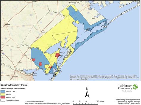 Social Vulnerability Index Sovi For Copano And San Antonio Bays