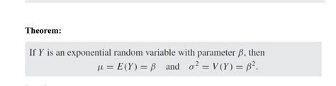 Solved If Y Is An Exponential Random Variable With Parameter
