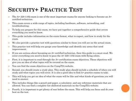 PPT Security SY0 601 Practice Test PowerPoint Presentation Free