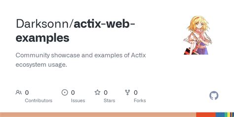 github darksonn actix web examples community showcase and examples