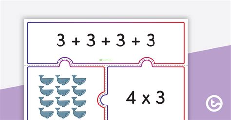 Array Match Up Activity Teach Starter