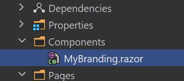 Blazor UI Customization Overriding Components ABP IO Documentation