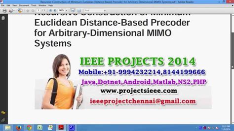 Recursive Construction Of Minimum Euclidean Distance Based Precoder For Arbitrary Dimensional