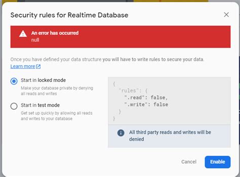 Android Unable To Create Firebase Real Time Database Stack Overflow