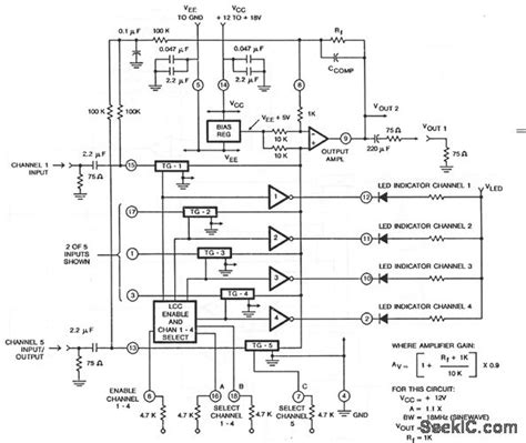Analog Video Switch And Amplifier With Ac Coupled Input Electrical Equipment Circuit Circuit
