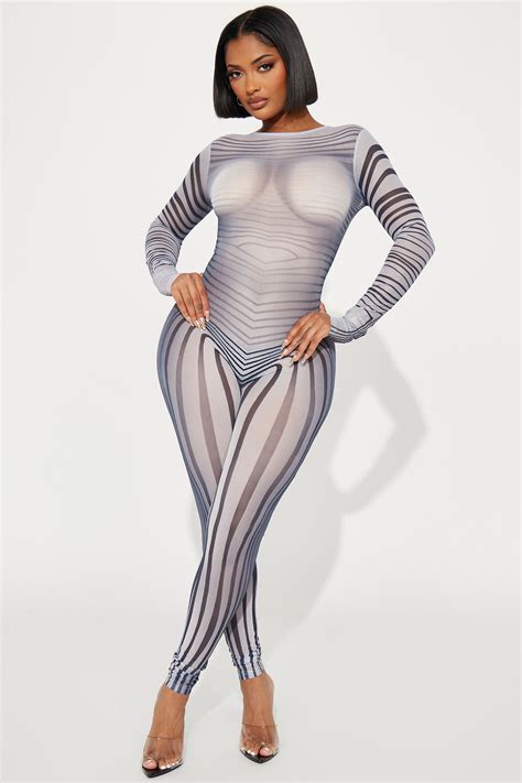 Sheer And Mesh Jumpsuits For Women Fashion Nova