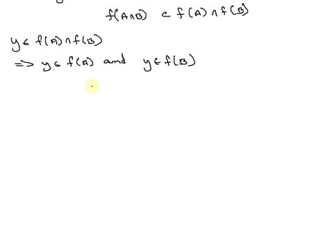 solved let f a → b and let x y be subsets of the co domain b for