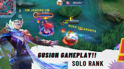 Gusion Gameplay Solo Rank Youtube